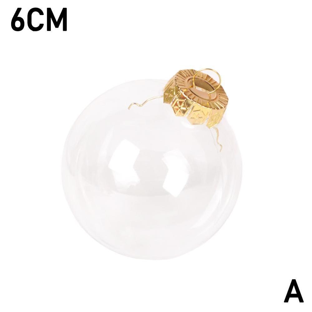 1pc Clear Plastic Ball Baubles Sphere Fillable Chr... – Grandado