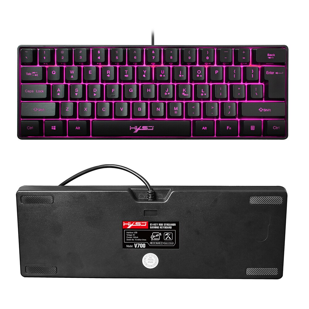 Wired Gaming Keyboard Adjustable RGB Multiple Shor... – Vicedeal