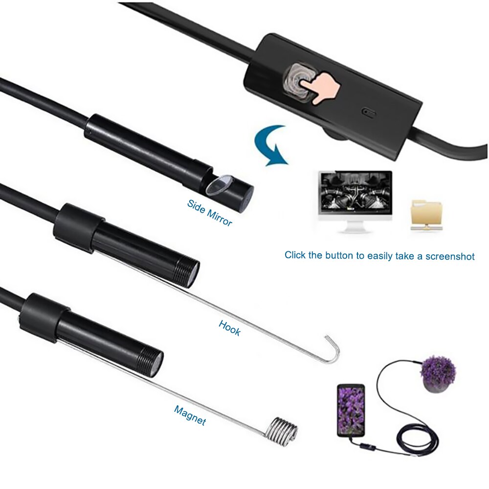 Waterproof IP67 5.5mm 6LED Phone Endoscope Boresco... – Grandado