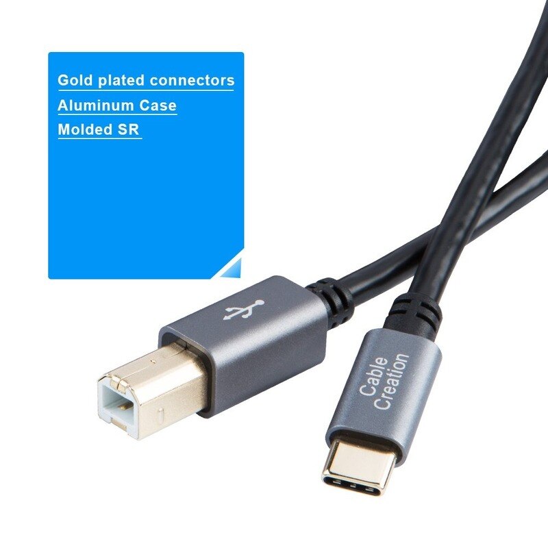 USB Type C to USB 2.0 B Male Printer & Scanner Cab... – Grandado