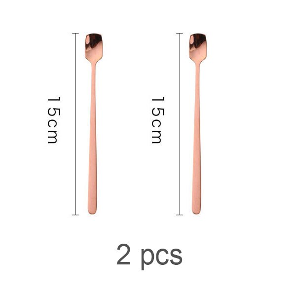 Luxury 304 Stainless Steel Spoon Sqare Breakfast C... – Grandado
