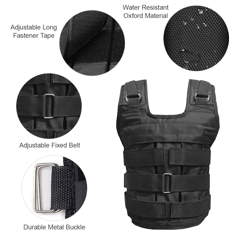 50KG Loading Weight Vest For Boxing Weight Trainin... – Grandado