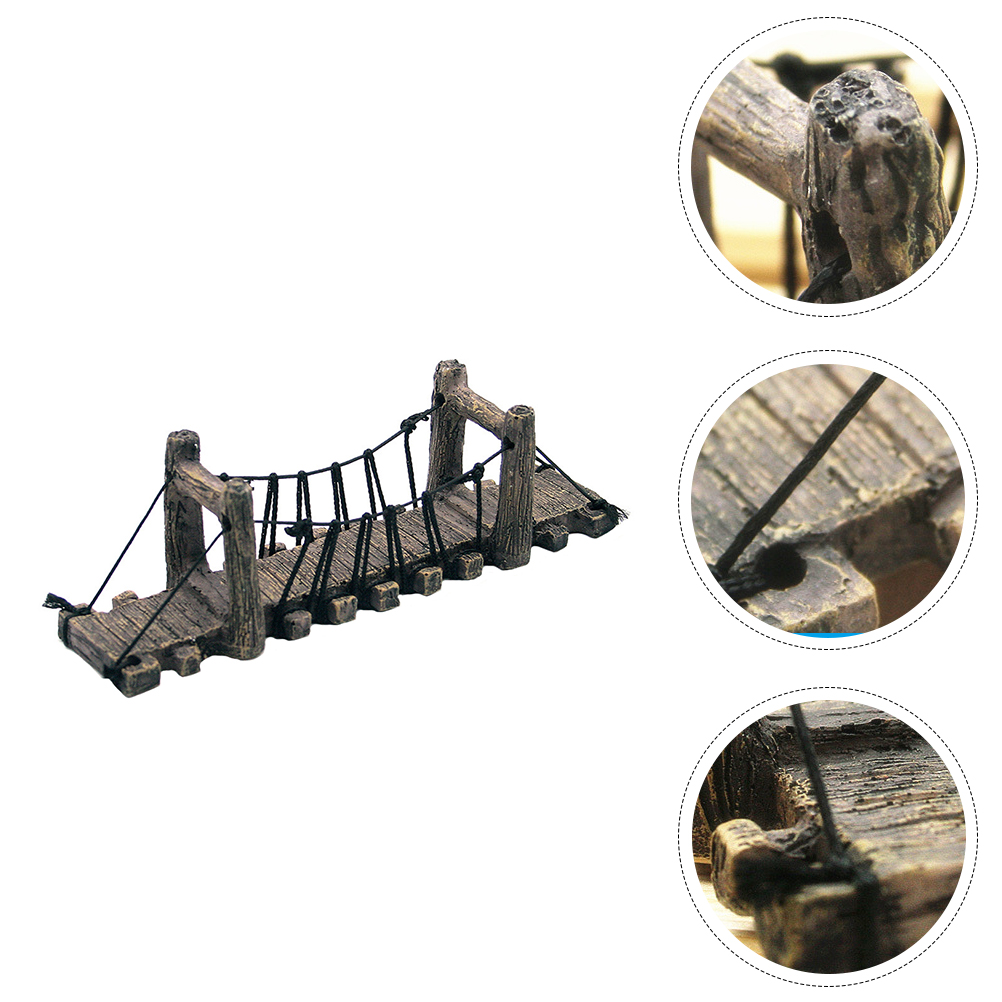 1Pc Fish Tank Simulation Rope Bridge Landscape Dec... – Grandado