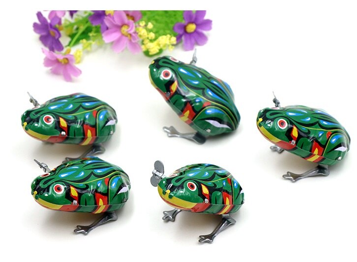 3pcs/set Clockwork Frog Toys Kids Classic Tin Wind... – Grandado