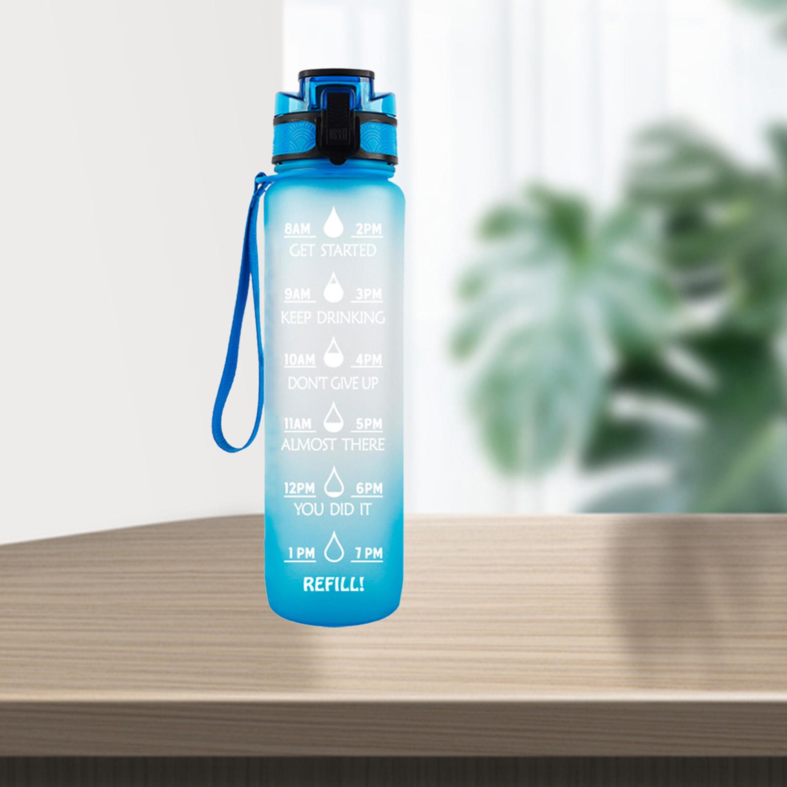 Water Fles Met Tijd Marker, 34 Oz Motivatie Water ... – Grandado