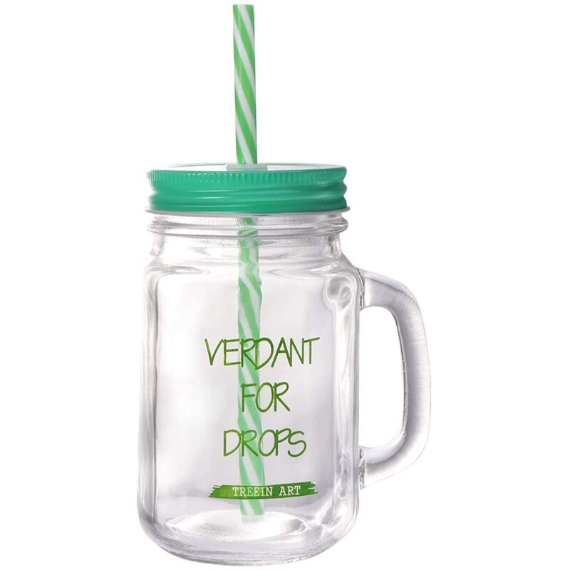 450ML Drinking Glass Set Mason Drinking Jar Mugs w... – Grandado