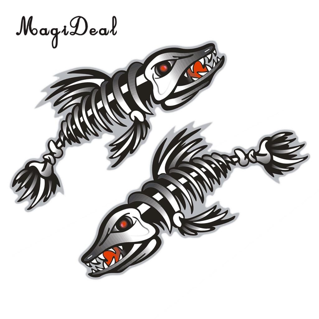 MagiDeal 4Pcs Vinyl Skeleton Fish Shark Mouth Kaya... – Grandado