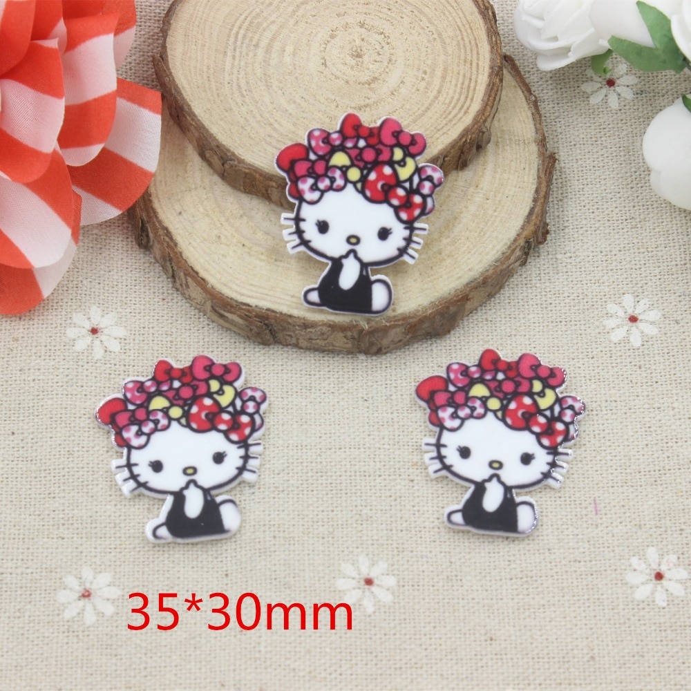 15 unids/lote de resina plana kawaii gato de resin... – Grandado