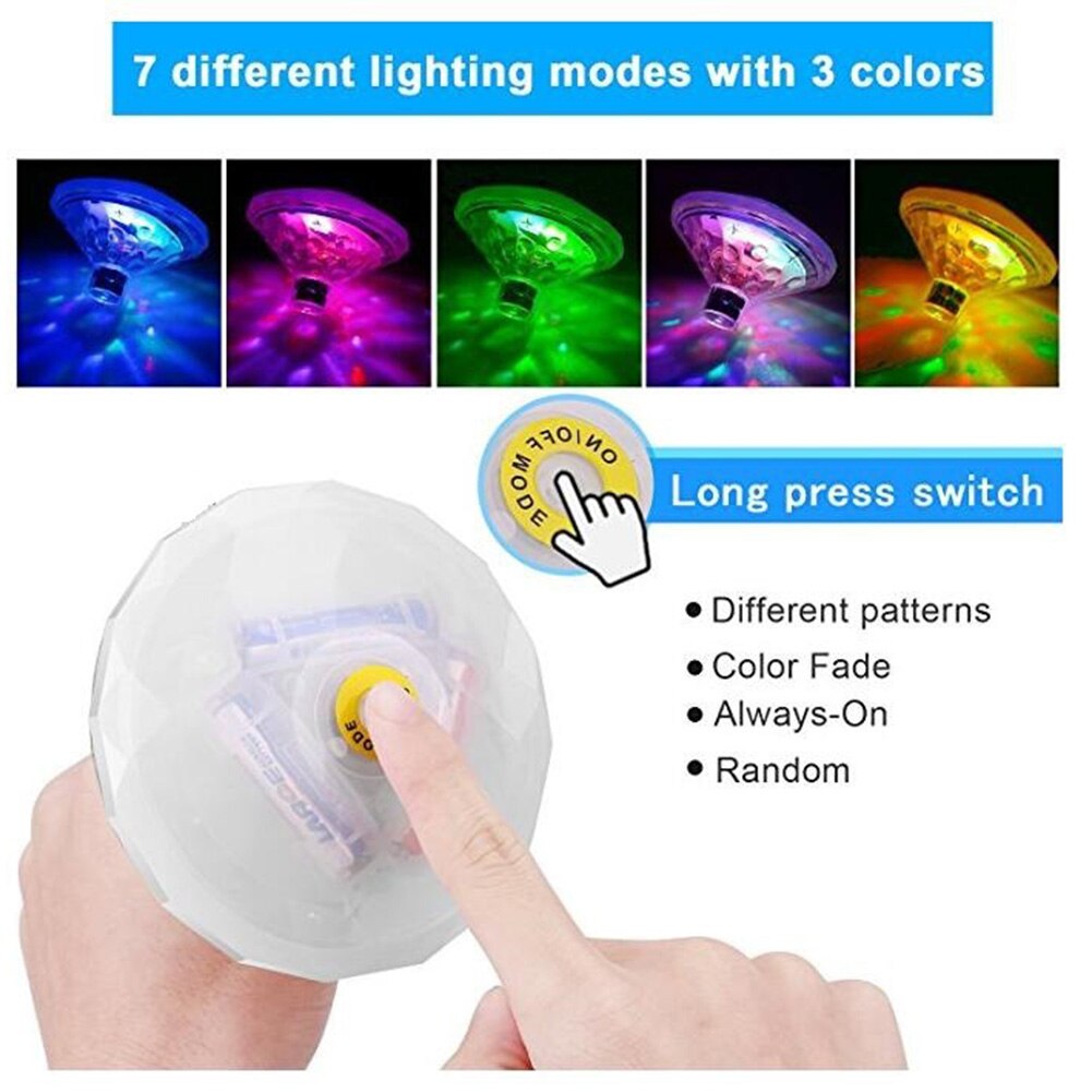 LED Disco Light Swimming Pool Waterproof LED Solar... – Grandado