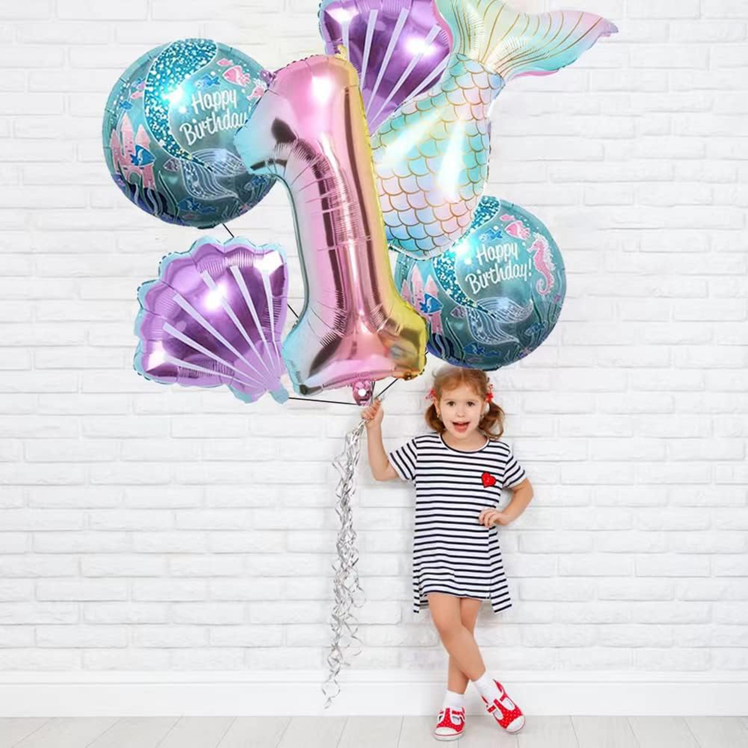 Mermaid Balloon 32 inch Digital Aluminum Foil Ball... – Grandado