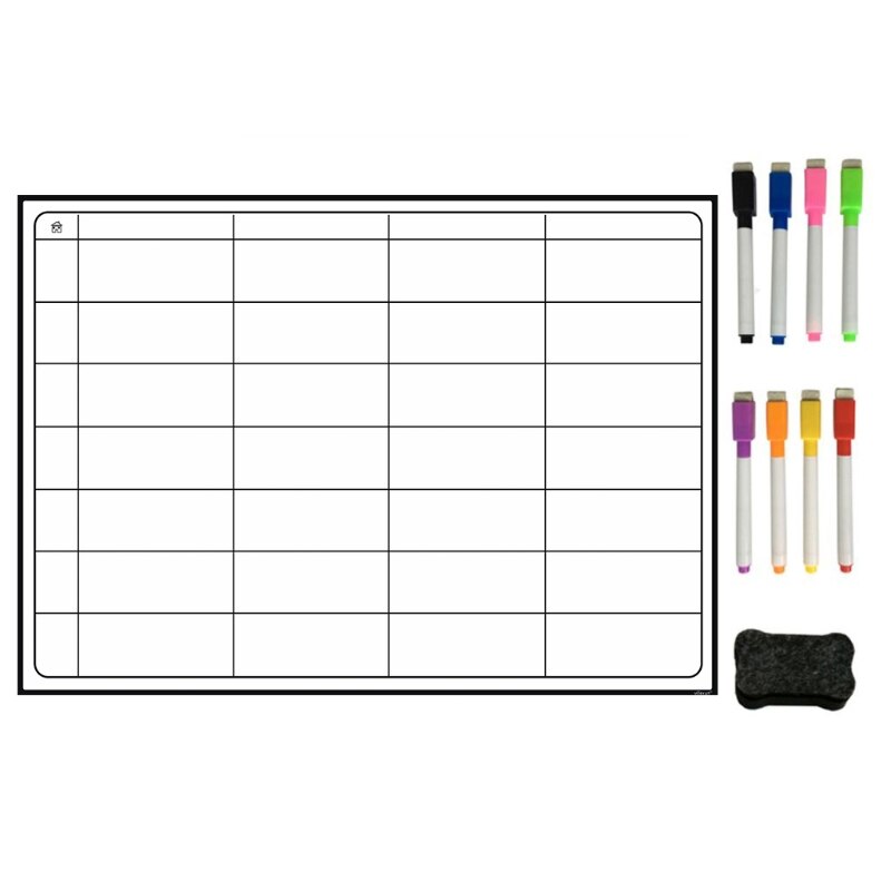 Magnetic Refrigerator Chalkboard,Weekly Menu, Meal... – Grandado