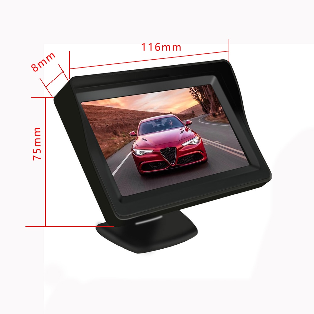 Podofo Wireless 5'' Car TFT Color Rear View Monito... – Grandado