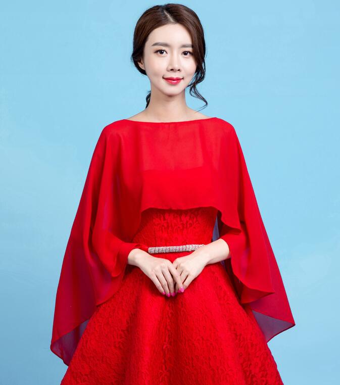 Special Formal Women Wraps Red Full Sheer Summer T... – Grandado