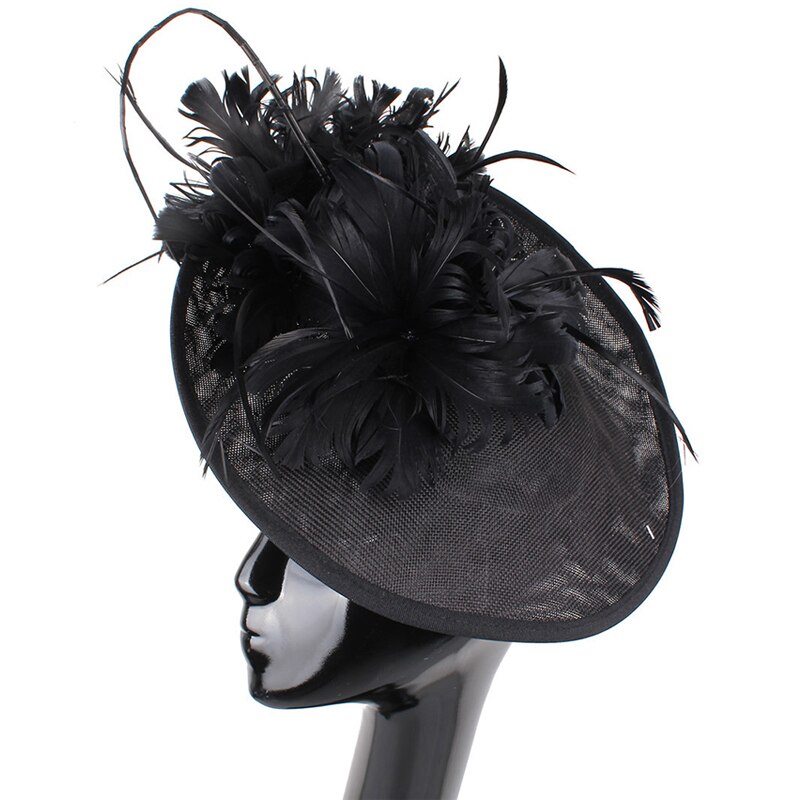 Royal blue Feather Fascinators races Hats For Wome... – Vicedeal