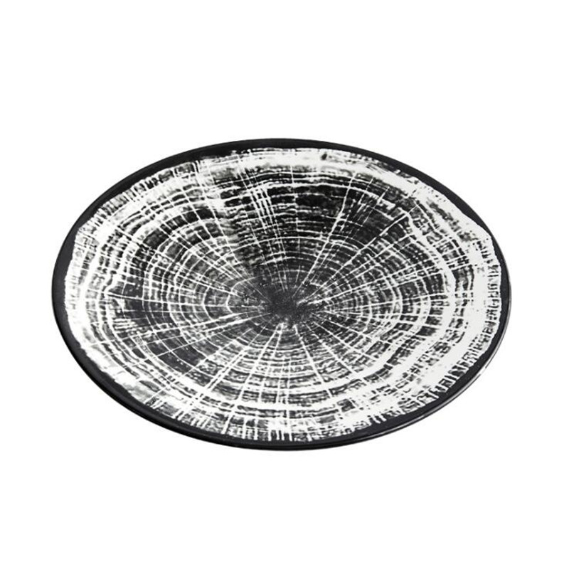 Tree Rings Plate Ceramics Food Tray For Restaurant... – Grandado