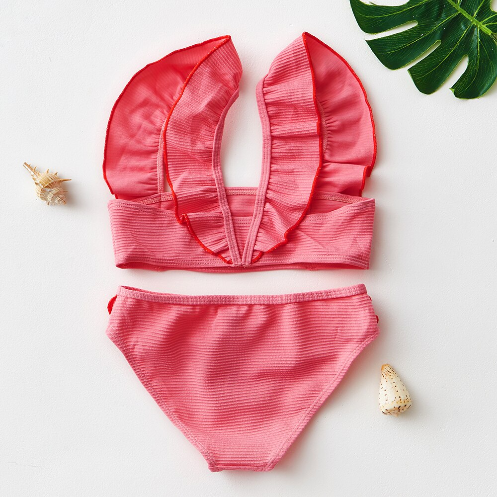 6~14Y Teenager Girls Swimsuit Girls Swimwear Ruffl... – Grandado