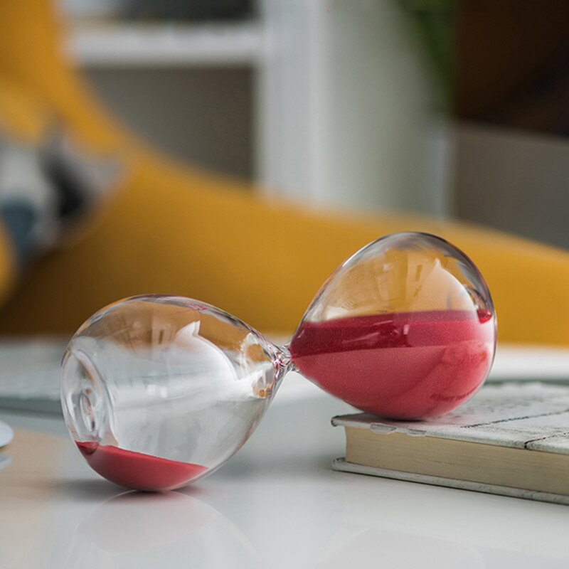 Glass Sand Clock Office Colored Sand Hourglass Des... – Vicedeal