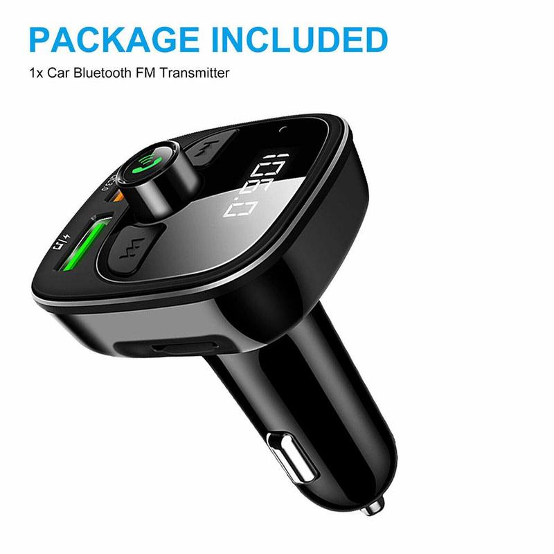 Wireless bluetooth car FM transmitter wireless han... – Grandado