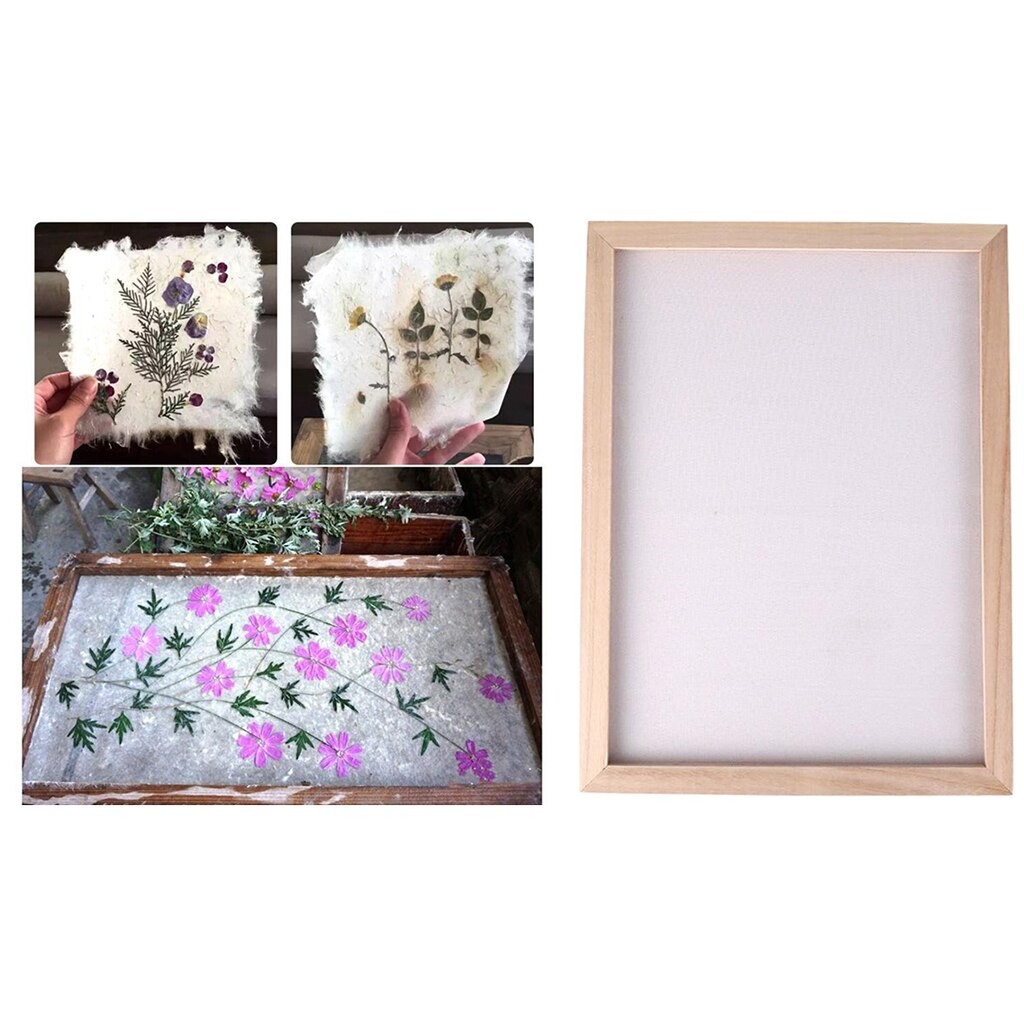 Wooden Paper Making Frame Screen Traditional Recta... – Grandado