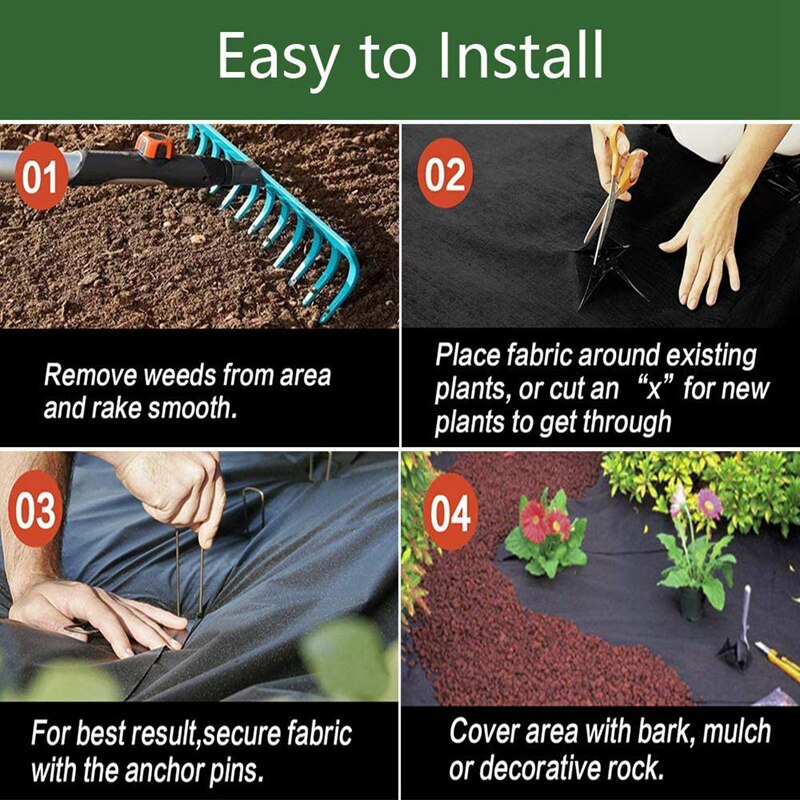 Heavy Duty Lined Weeding Control Fabric Landscapin... – Grandado