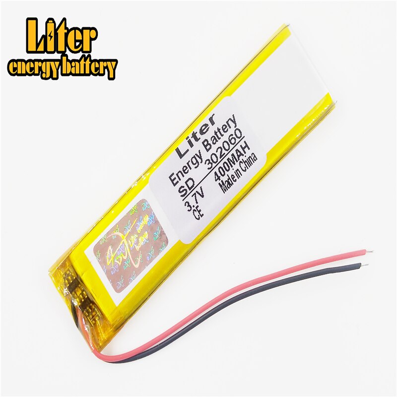 Polymer battery 400 mah 3.7 V 302060 smart home Li... – Grandado