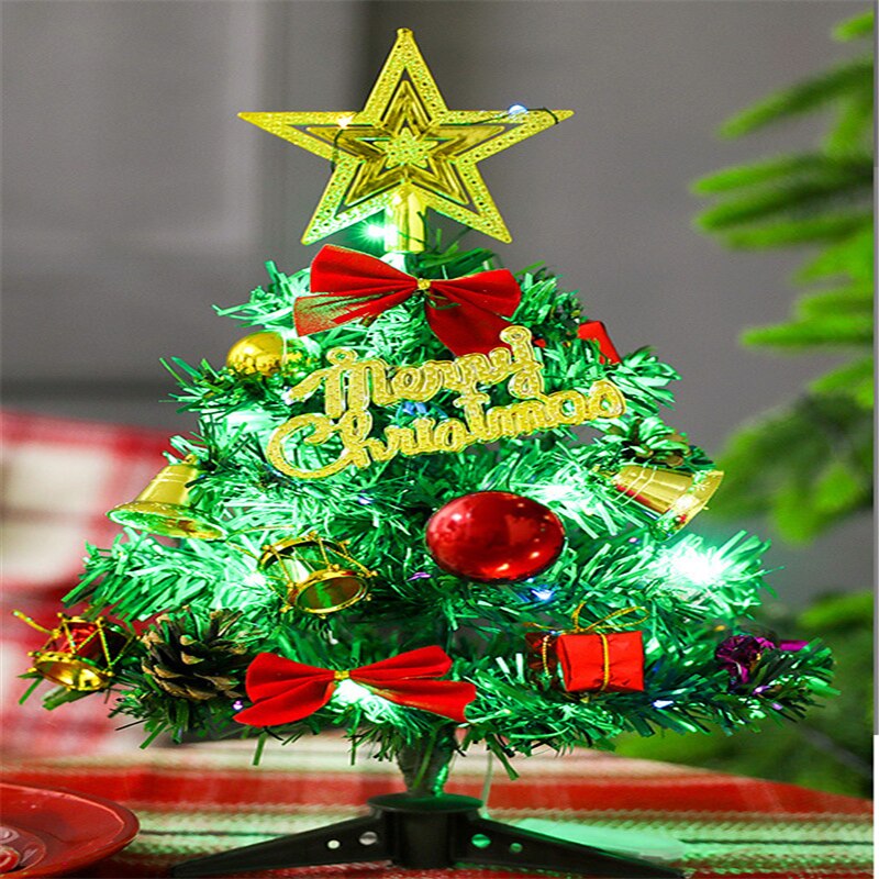 30 CM Cute Christmas Tree Package with Lights Chri... – Grandado