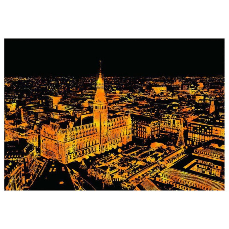 Color Postcard Scraping Night Scenes Scratching Cl... – Grandado