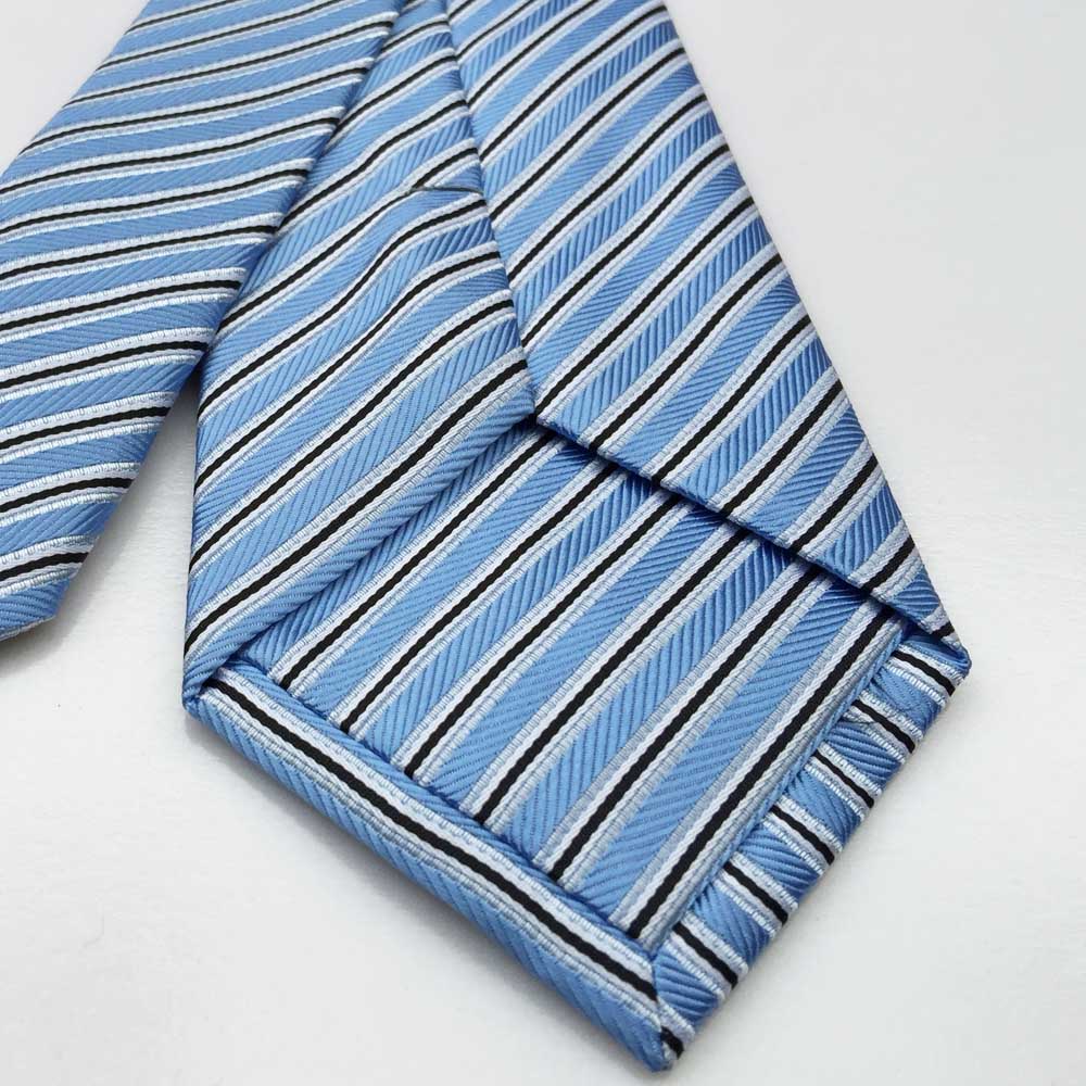 Diagonal Stripes Polyester Men Ties For Wedding Vo... – Grandado