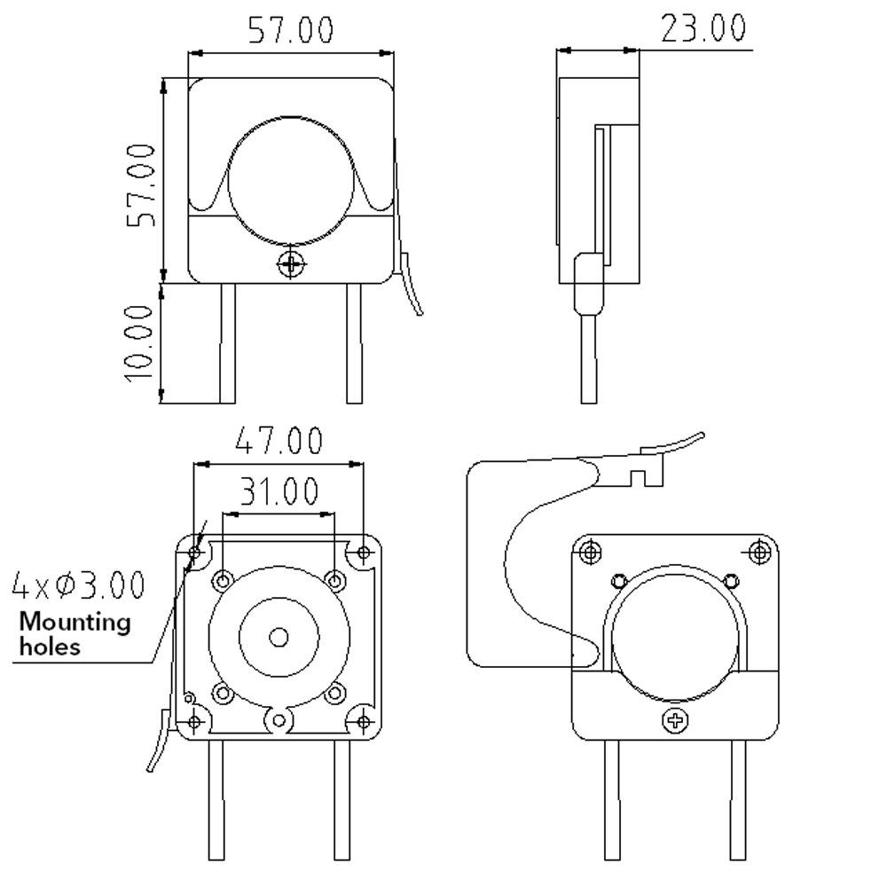 Peristaltisk pump doseringspump 42 stegmotor slang... – Grandado