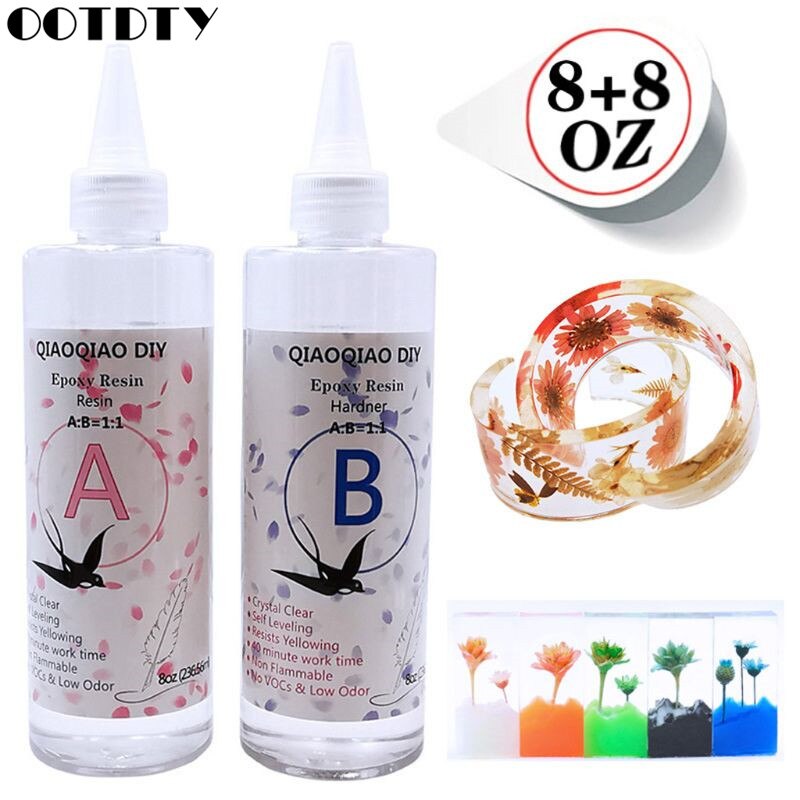 16 Ounce Fast Curing AB Resin 1:1 Kit Clear Castin... – Grandado