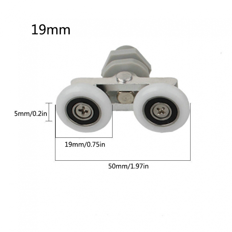 1 Stuk 19/23/25/27mm Twin Wielen Douchedeur Roller... – Grandado