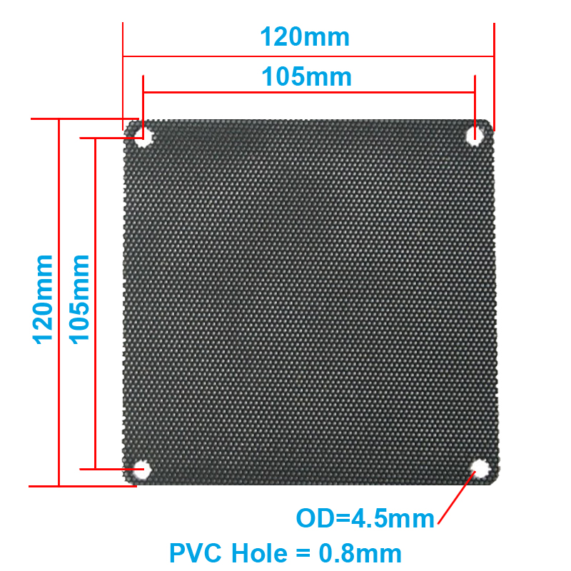 En-Labs 5pcs/lot 12CM Computer Mesh Black PVC PC C... – Vicedeal