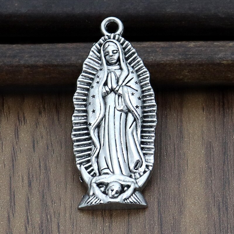 HeyMamba Vintage Sliver Virgin Mary Statue Keychai... – Grandado