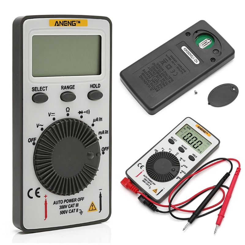 AN101 Pocket Digital Multimeter Backlight AC/DC Au... – Grandado