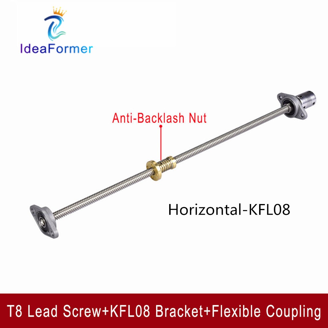 T8 Trapezoidal Lead Screw 150-600mm+Anti-Backlash ... – Vicedeal