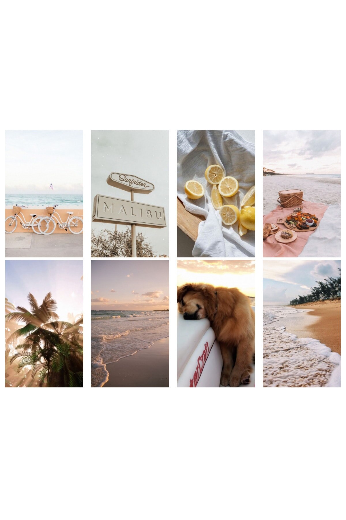 Beach Wall Poster Collage Set-40 Pcs-Aesthetic-Ret... – Vicedeal