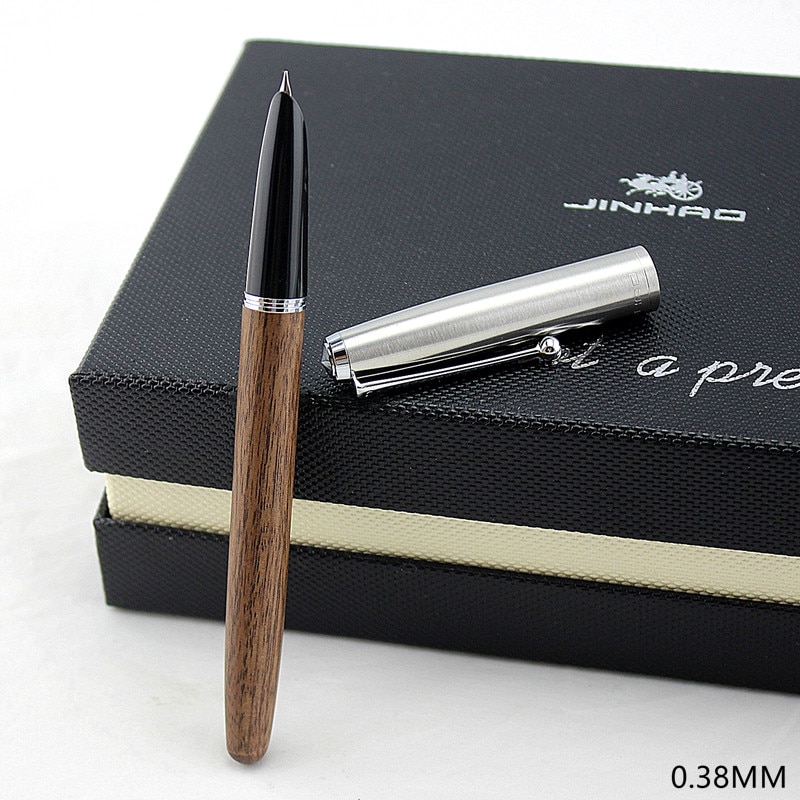 JINHAO 51A Wooden Fountain Pen Steel Cap Brand 0.3... – Vicedeal