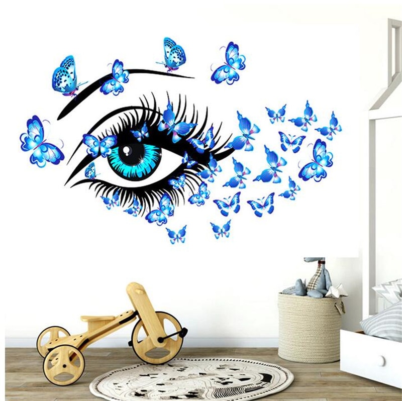 3D Vivid Stylish Simple European Style Eye DIY Wal... – Grandado