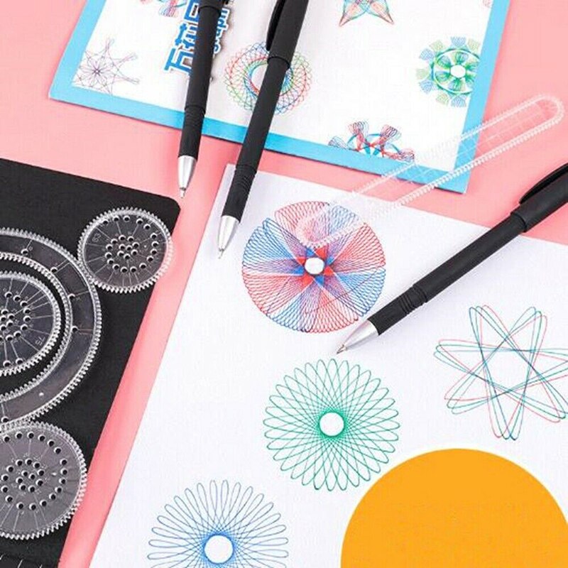 22 Pcs/set Spirograph Drawing Toys Set Interlockin... – Grandado