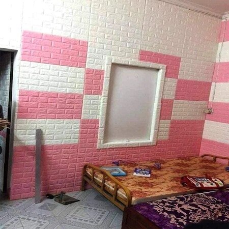 NW03 Pink Self Adhesive 3D Decorative Wall Panel 4... – Grandado