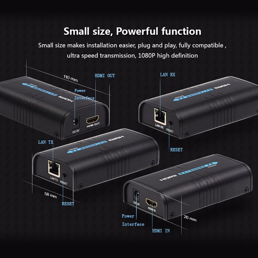 120m 1080p Transmitter or Receiver over IP TCP HDM... – Grandado