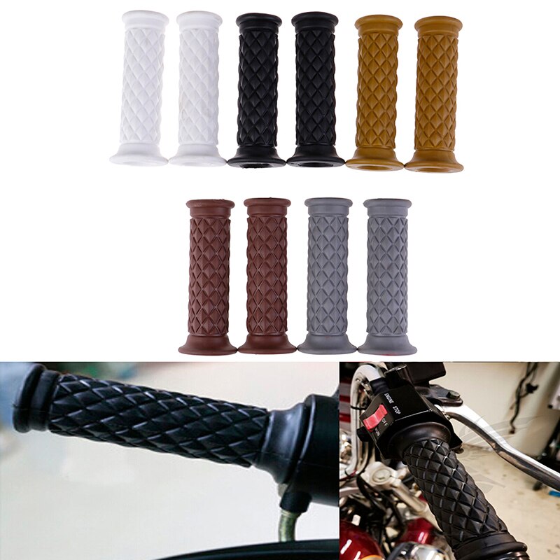 retro classic motorbike grips handle bar vintage s... – Vicedeal