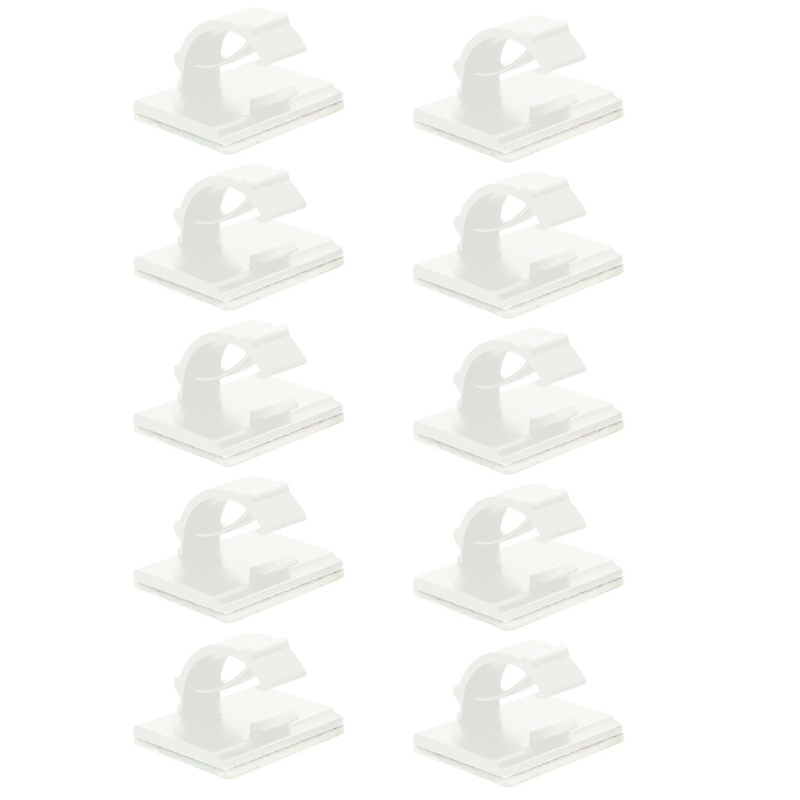 10X Cable Clamp Self Adhesive Wire Cord Management... – Vicedeal