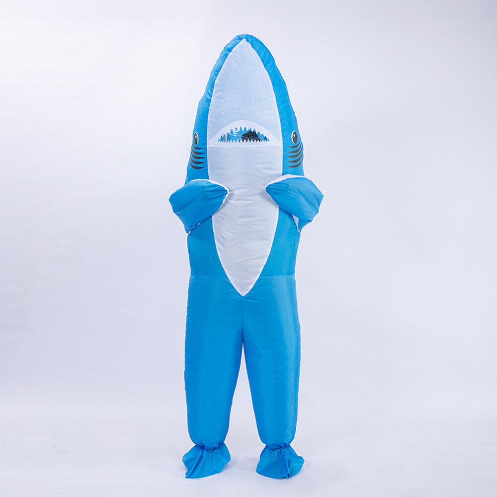 shark mascot costume inflatable deguisement hallow... – Grandado