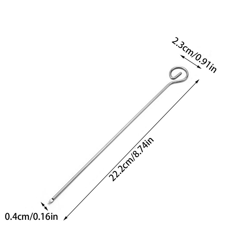 10pcs Stainless Steel BBQ Meat Sticks Long chef gr... – Vicedeal