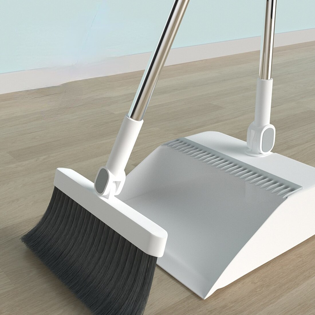 Broom and Dustpan Set, Sweeping Household Soft Fur... – Grandado