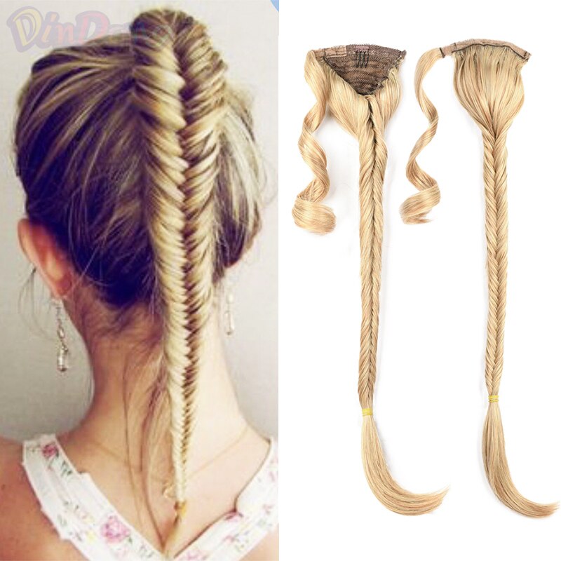 DinDong Fishtail Braids Hair Ponytail Extensions 2... – Vicedeal
