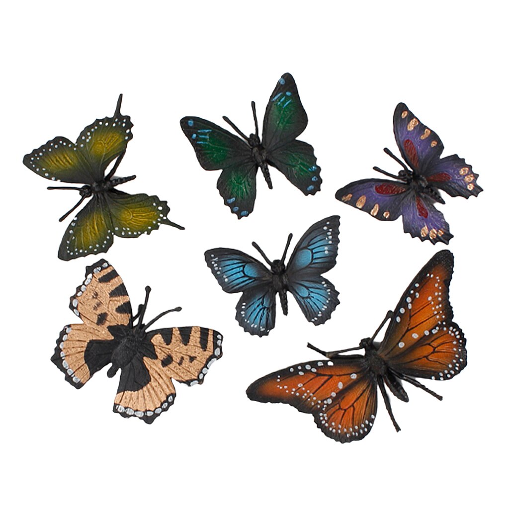 6PCS Insect Toys Monarch Butterfly Figures Authent... – Grandado