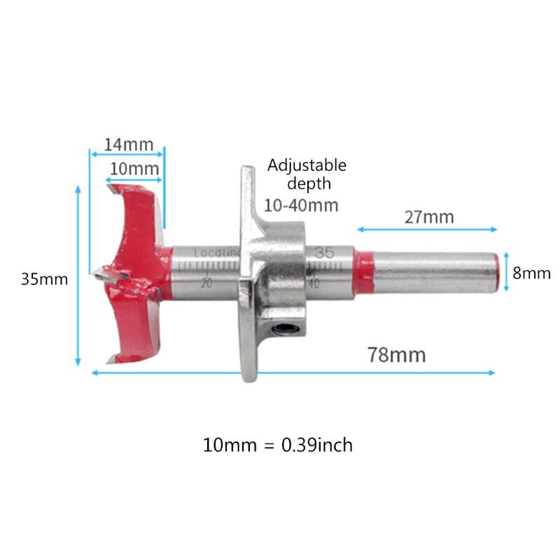 35mm Forstner Auger Drill Bit Woodworking Cabinet ... – Grandado