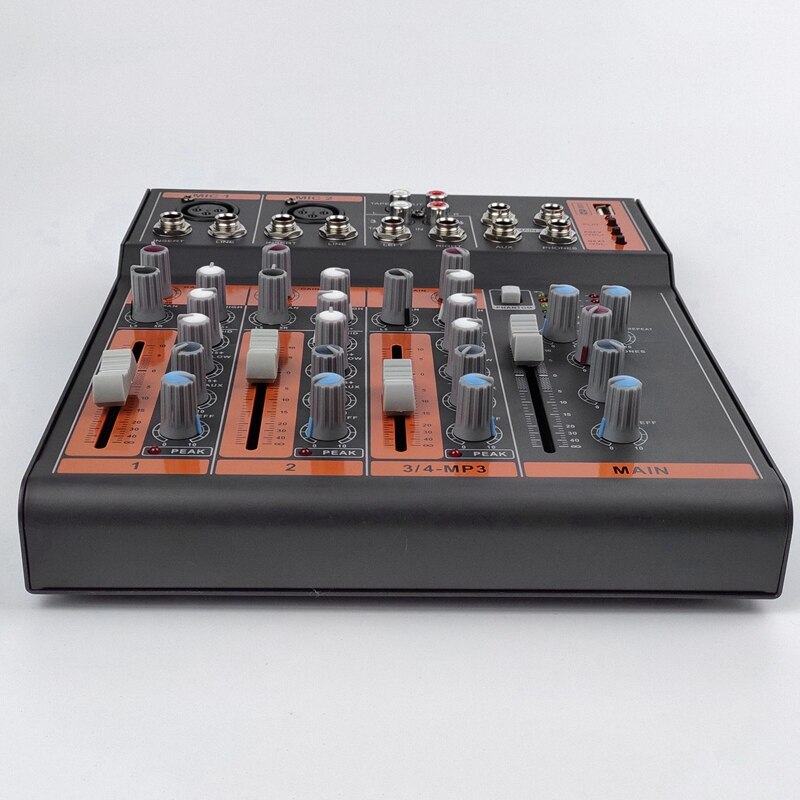 Mixing Console 4 Channel Digital Mic Line o Mixer ... – Vicedeal